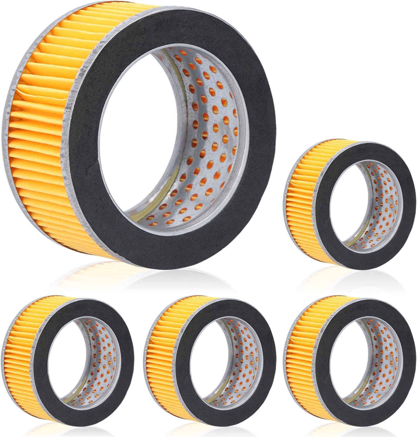 Agatige 5PCS Air Compressor Filter Elements, 4.2x3.3x2in Air Compressor ...