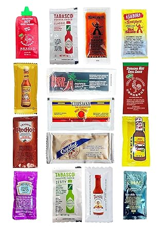 Amazon.com : ULTIMATE Hot Sauce Packet Assortment! Receive Up to 14 ...