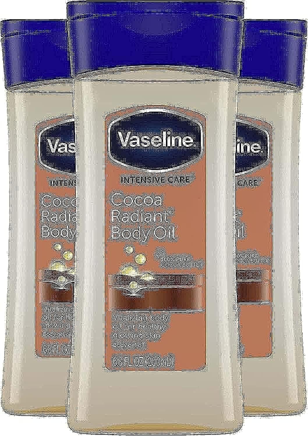 Vaseline Intensive Care Cocoa Radiant Body Gel Oil 200ml x 3 : Amazon ...