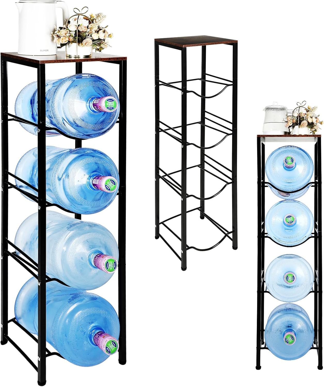 Amazon.com: Baderke 4 Tier 5 Gallon Water Jug Holder Detachable 5 ...