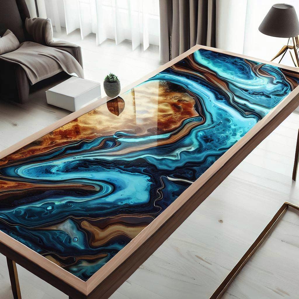 Boss Premium® Large No Seal HDPE Epoxy Table Mold, 48 x 24 Inch ...