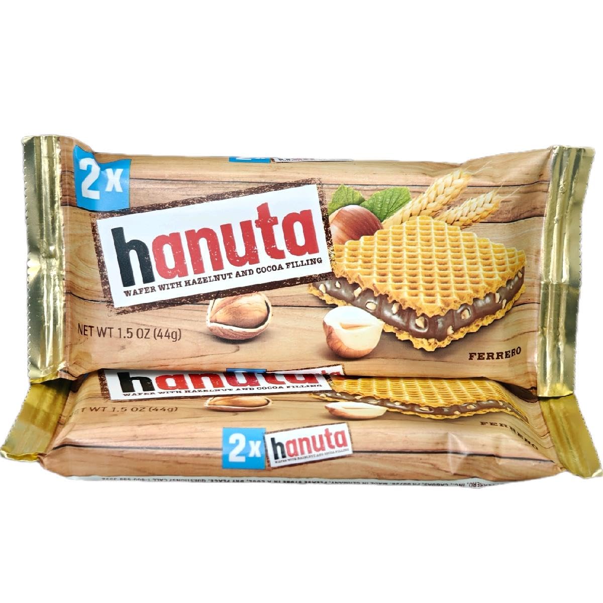 Ferrero Hanuta Doppelpack 18 Stück x 44g : Amazon.de: Lebensmittel ...