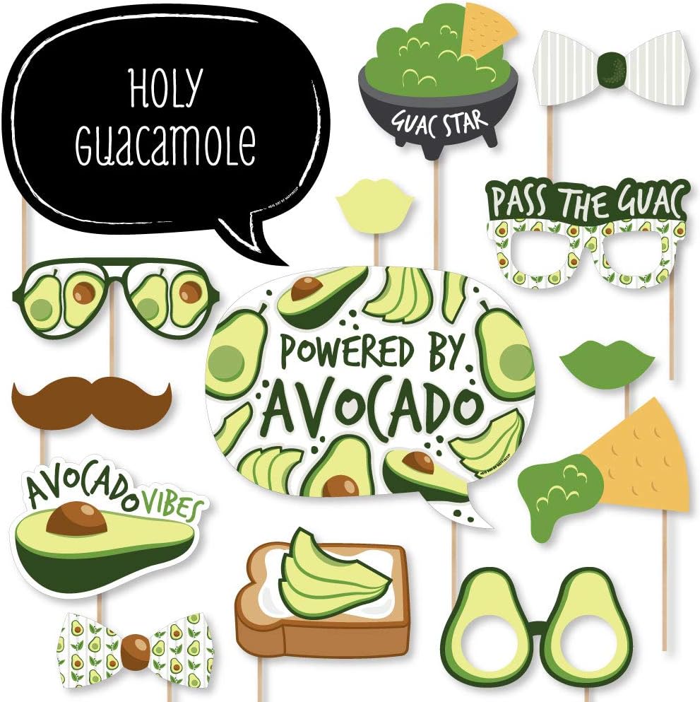 Amazon.com: Big Dot of Happiness Hello Avocado - Fiesta Party Photo ...
