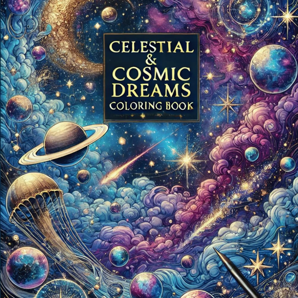 Amazon.com: Celestial & Cosmic Dreams: A Coloring Journey Through the ...