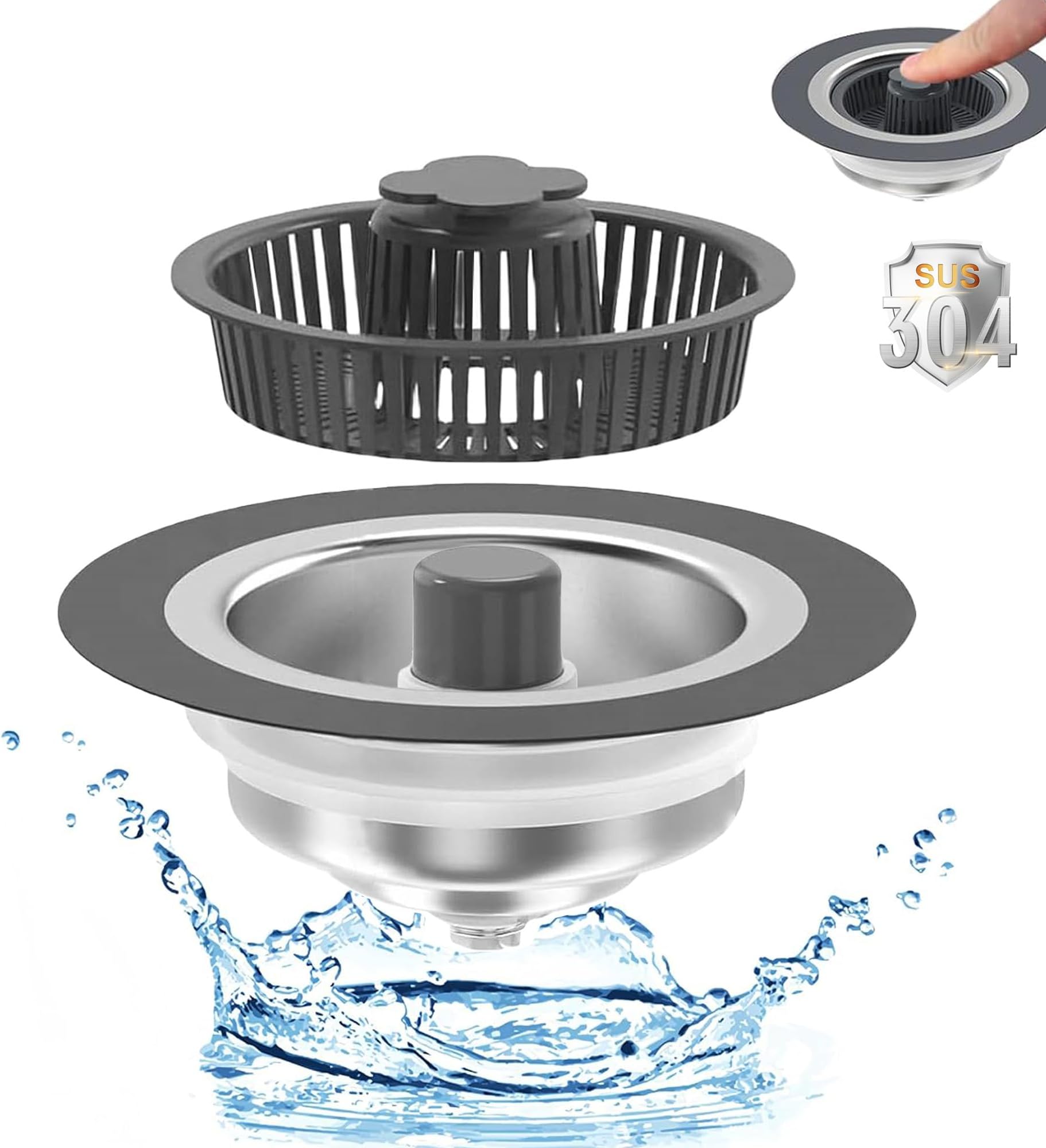 BoomBa Waste Drain Tool for 3 Tier Sink in Commercial Kitchens ...