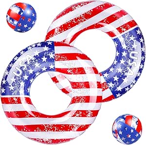 Amazon.com: WYTAOHZL 1Pack 4th of July 36Inch Inflatable Tube Pool Tube ...