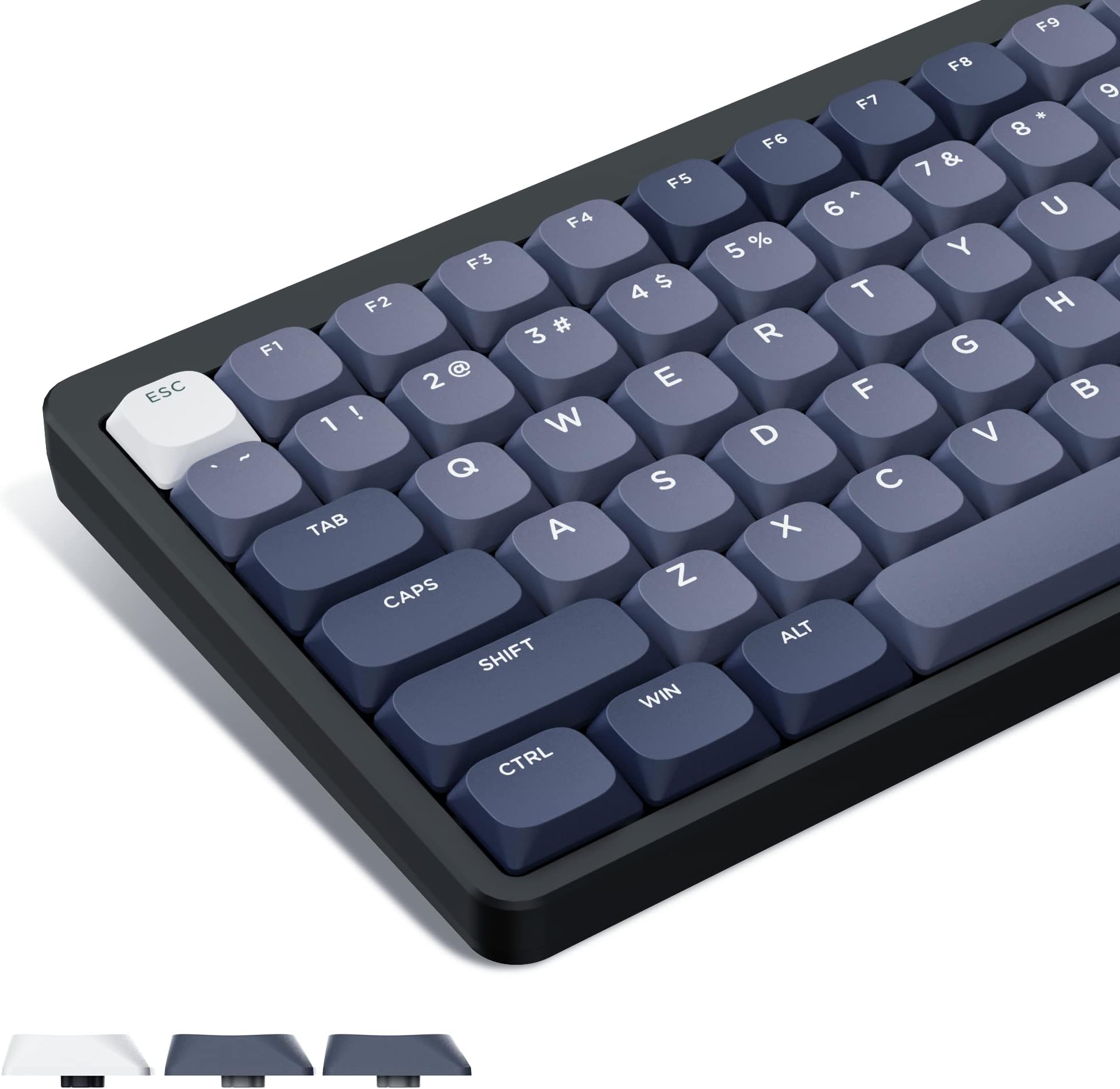 Amazon.com: Womier Low Profile Keycaps, PBT Keycaps 144 Keys Custom ...