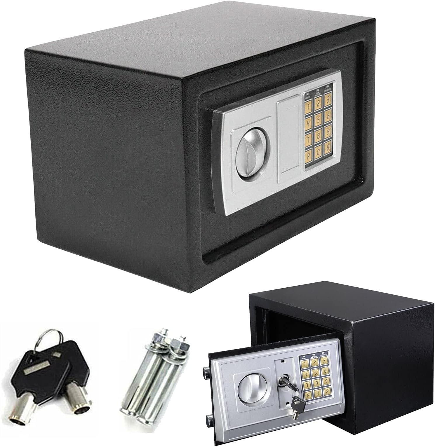 Tresor 4,6L Elektronischer Safe Feuerfest Möbeltresor Für Schmuck ...