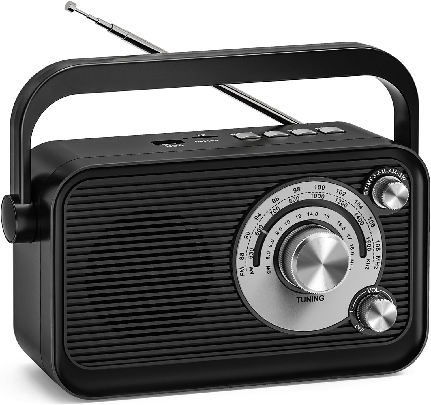 Tendak Radio Portable, AM/FM/SW Poste Radio Transistor avec Excellente ...