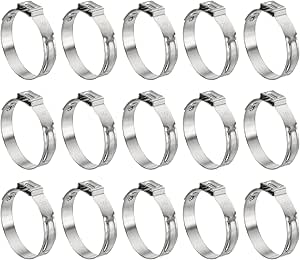 PATIKIL 40 Pack 1 1/8" Cinch Clamp Rings, 304 Stainless Steel 28.4-31 ...