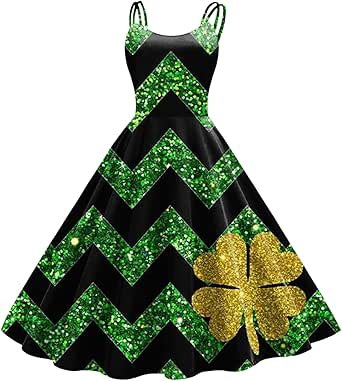 Womens St Patricks Day Fancy Dress Leprechaun Costumes Ireland Irish ...