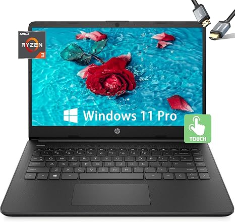 Amazon.com: HP 14-inch Touchscreen Laptop - AMD Ryzen 3 5300U - SD Card ...