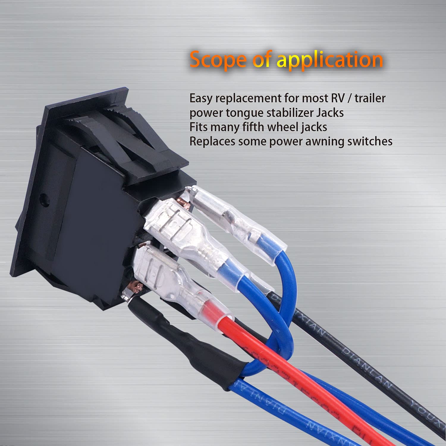 Snapklik.com : Weideer Momentary Reverse Polarity Rocker Switch DPDT ...