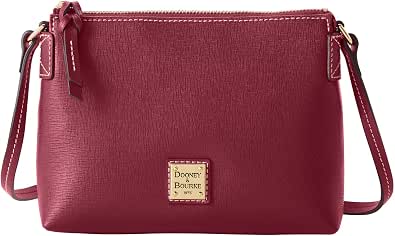 Dooney & Bourke Handbag, Saffiano Crossbody Pouchette - Cranberry ...