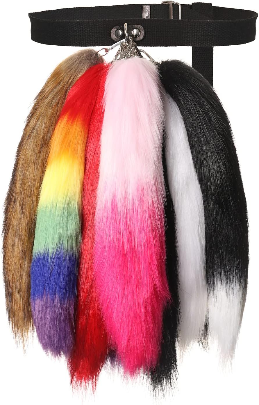 Amazon.com: HOT TIME 13 Sets Fluffy Stainless Steel Fox Tail Fancy ...