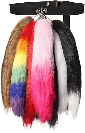 Amazon.com: HOT TIME 13 Sets Fluffy Stainless Steel Fox Tail Fancy ...