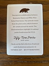 Amazon.com: Keymaster Games Parks Playing Cards: Brown Deck Featuring ...