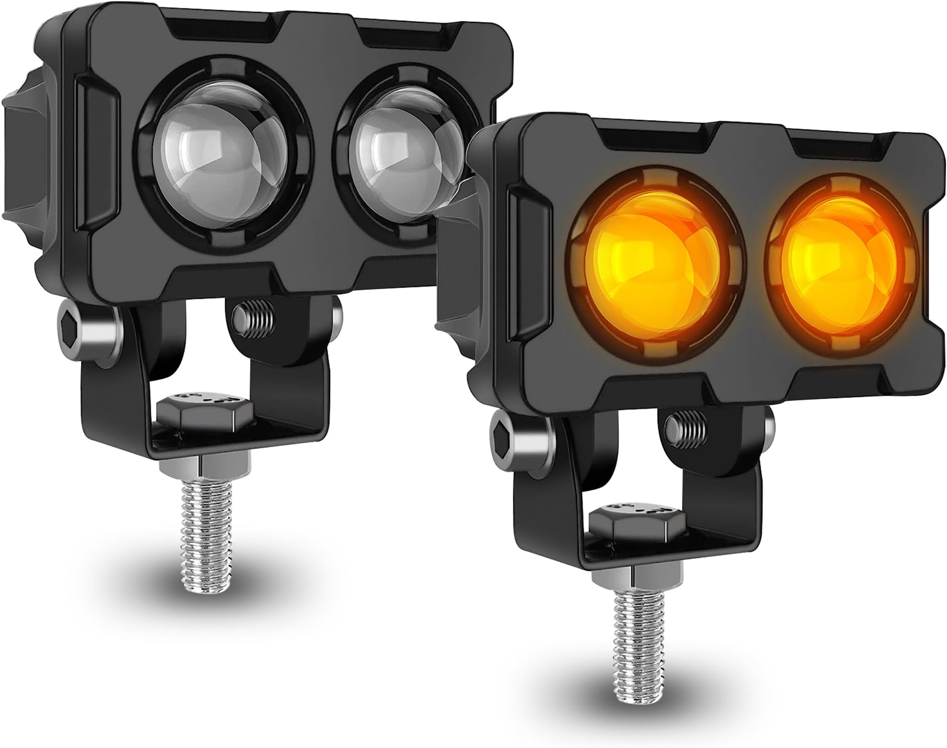 Amazon.com: Nicoko 3inch 60w LED Driving Fog Lights Amber White Work ...