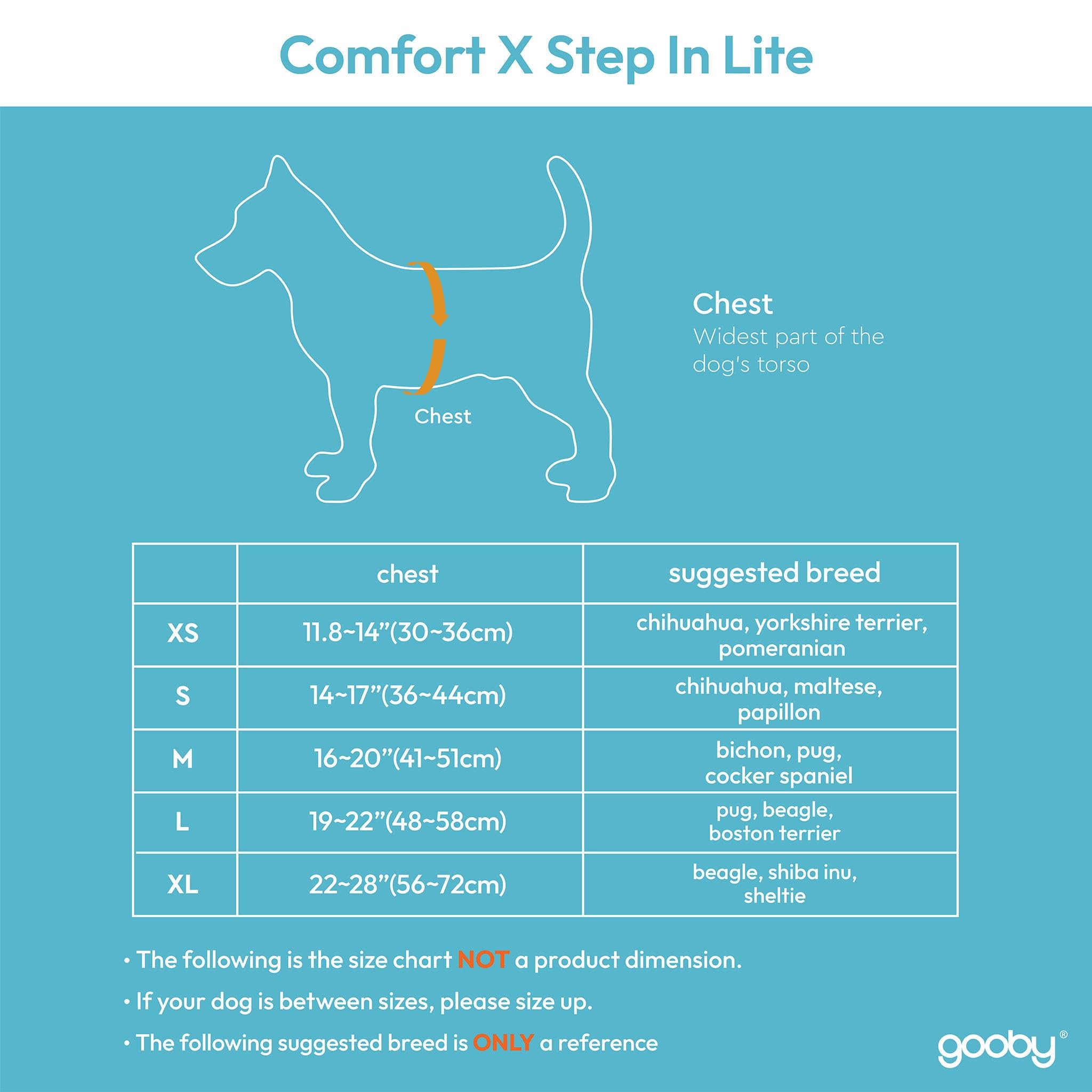 Snapklik.com : Gooby Comfort X Step In Lite Harness - Black, Medium ...