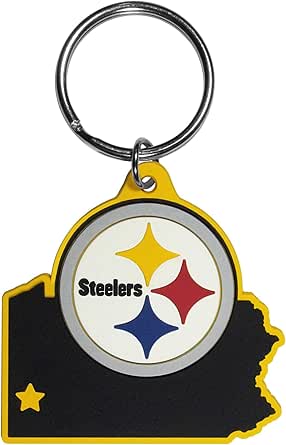 Amazon.com: Siskiyou NFL unisex-adult Home State Flexi Key Chain ...