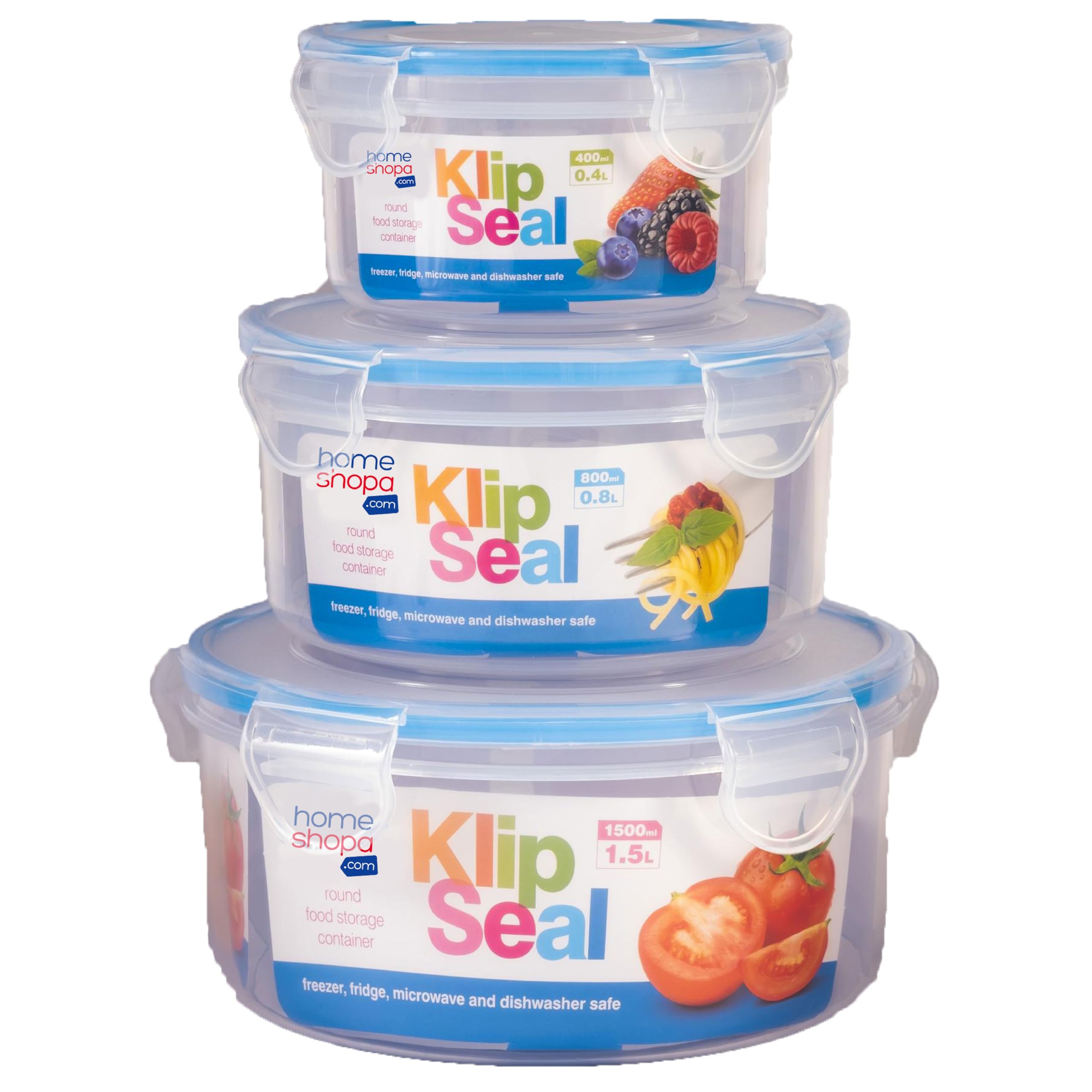 Homeshopa Food Storage Containers, Airtight Plastic Container Set with ...