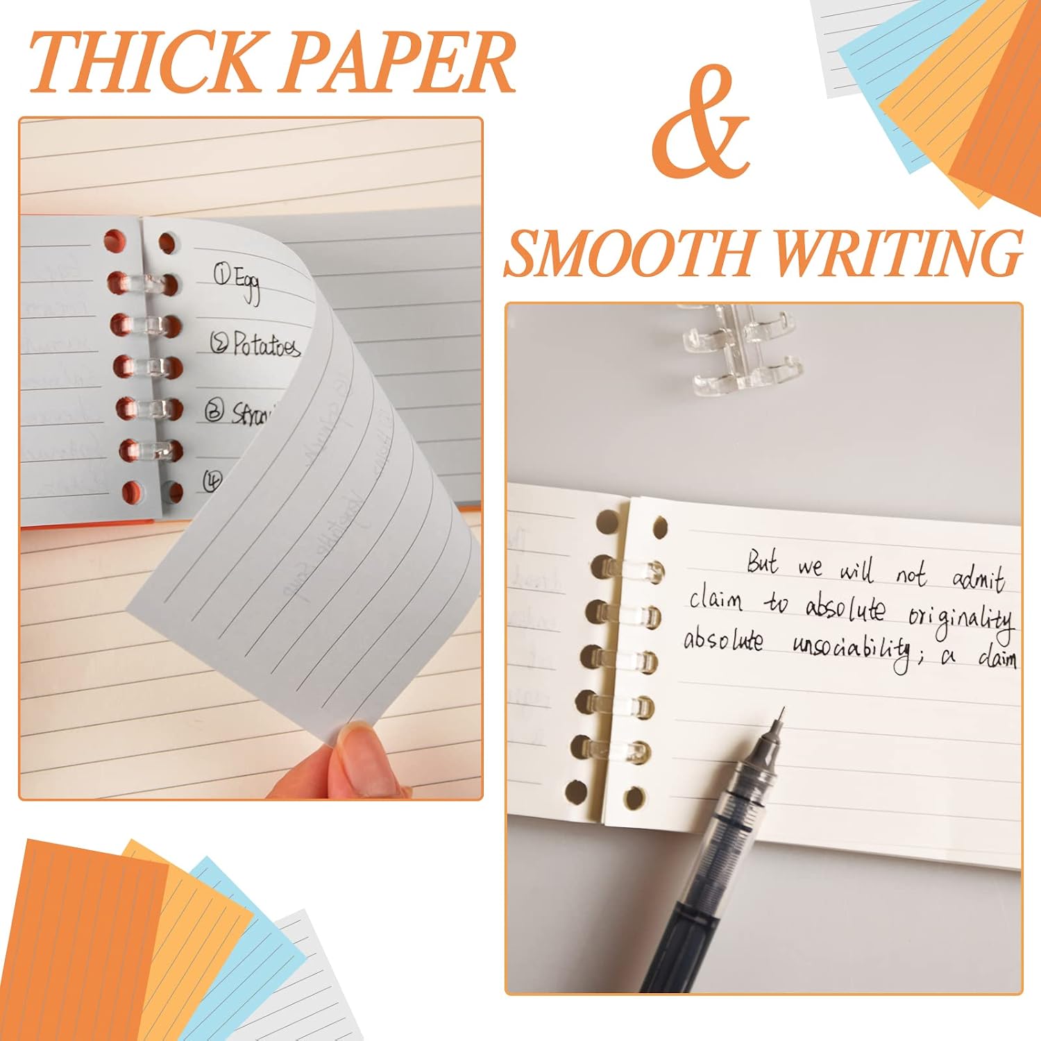 4 Colours Index Cards A5 Revision Cards Flash Cards Revision Book Study ...
