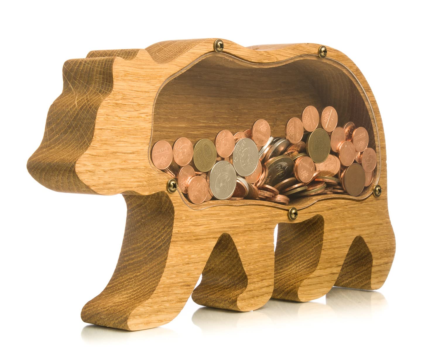 Amazon.com: Grizzly Bear Piggy Bank for Boys and Girls - Expertly ...