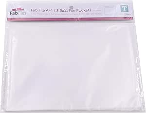 Totally Tiffany A4 Fab File Pockets-5 Pack Craft Storage Organiser, 0 ...