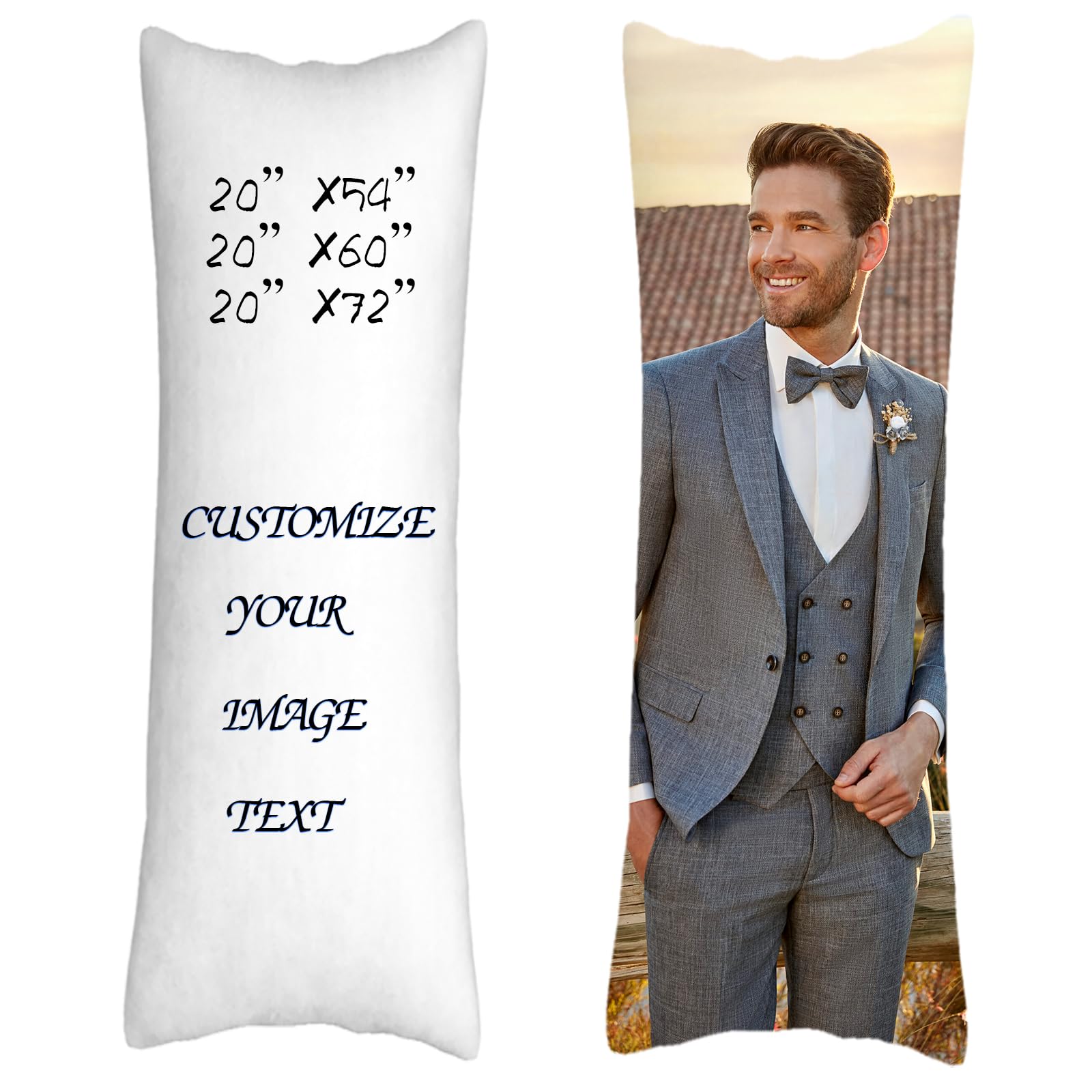 Amazon.com: Custom Pillow with Picture Personalized Throw Pillow Cover ...