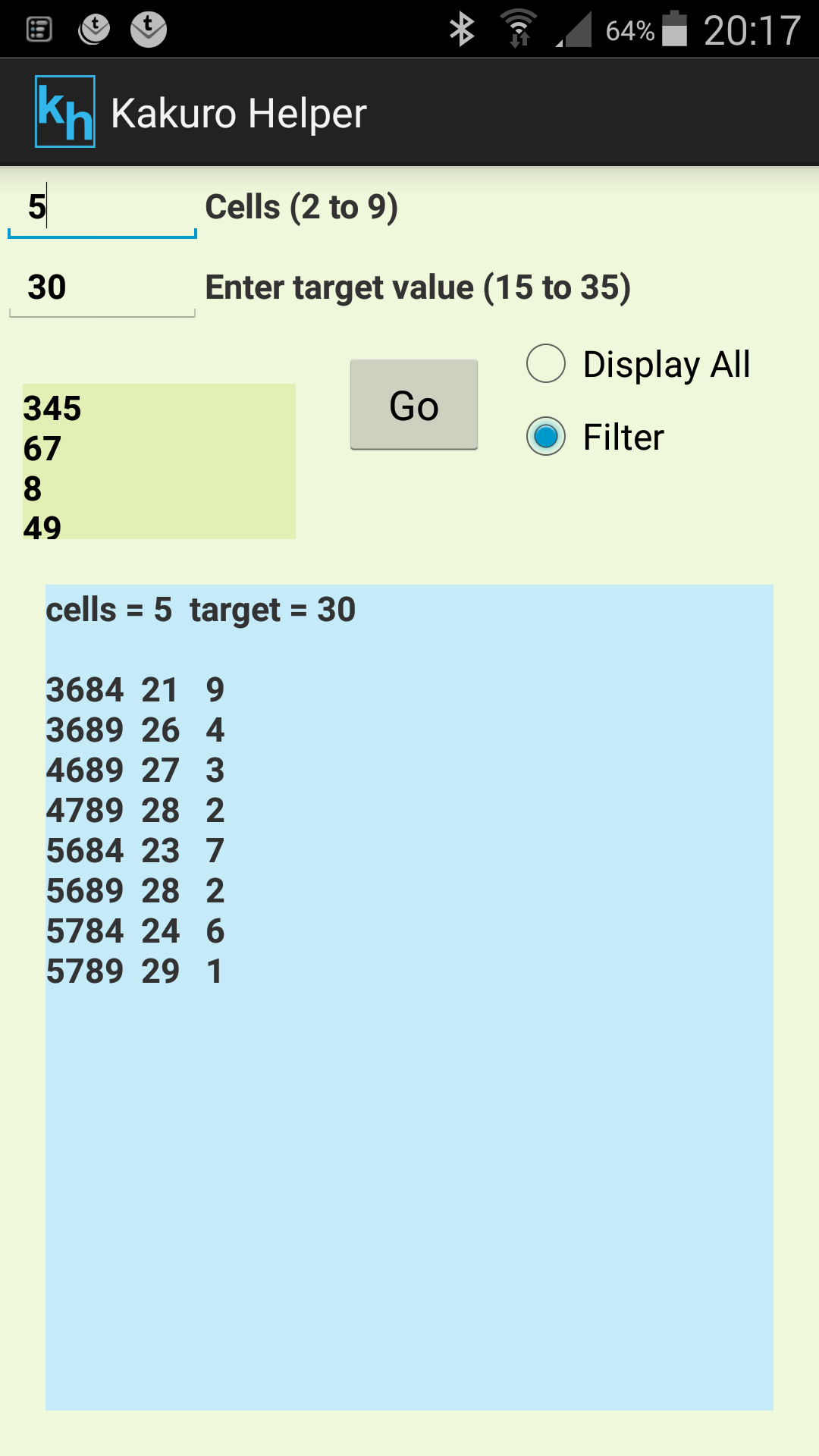 Kakuro Helper - App on Amazon Appstore