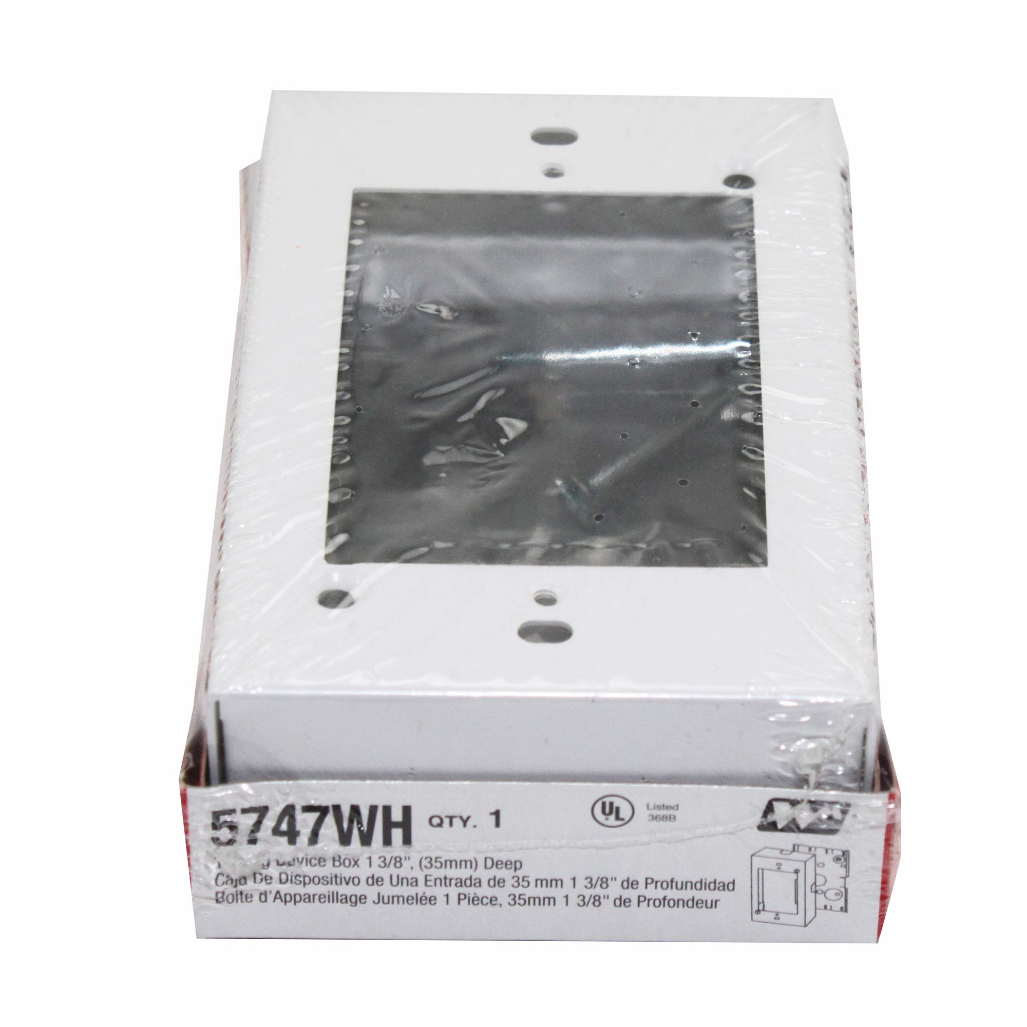 Wiremold V5745 500/700 Series Steel 1-Gang Device Box 1/2, 60% OFF