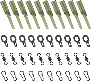 40pcs Carp Fishing Running Rig Carp Fishing Accessories Kit with Weight ...