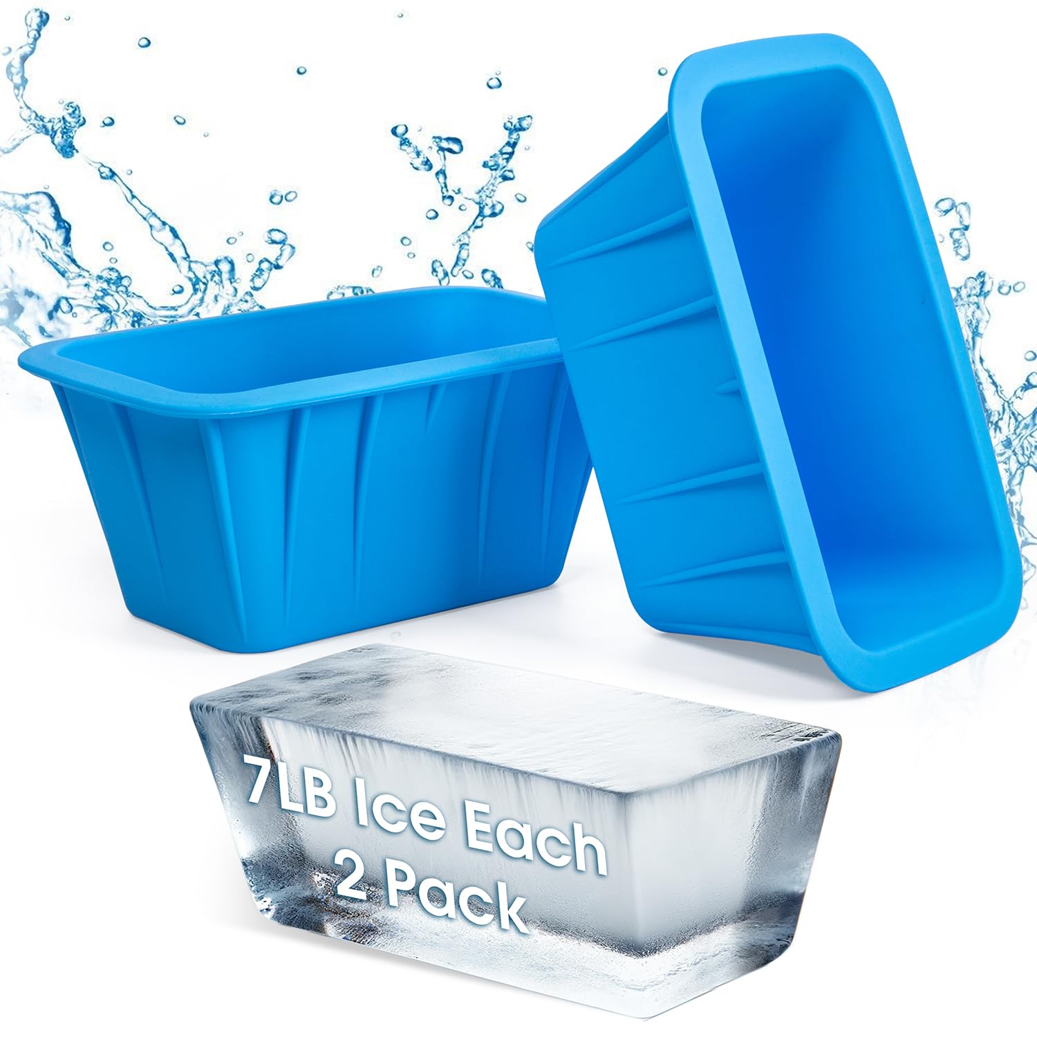 Amazon.com: Annaklin Ice Block Mold Extra Large for Ice Bath Cold ...