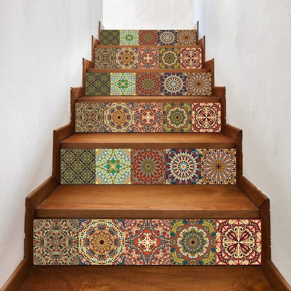 Amazon.com: Stair Stickers Peel and Stick Tile Backsplash Stair Decals ...