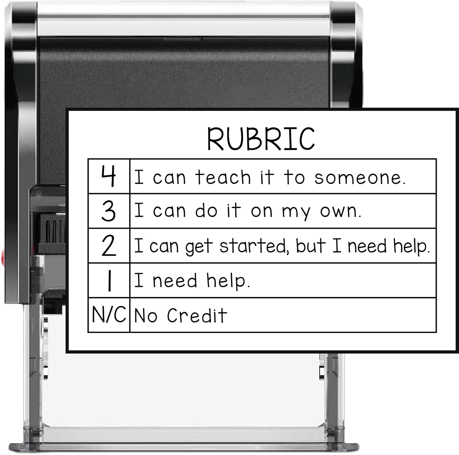 Amazon.com : SRG Scale Rubric Self Inking Stamp | Teacher Stamp ...