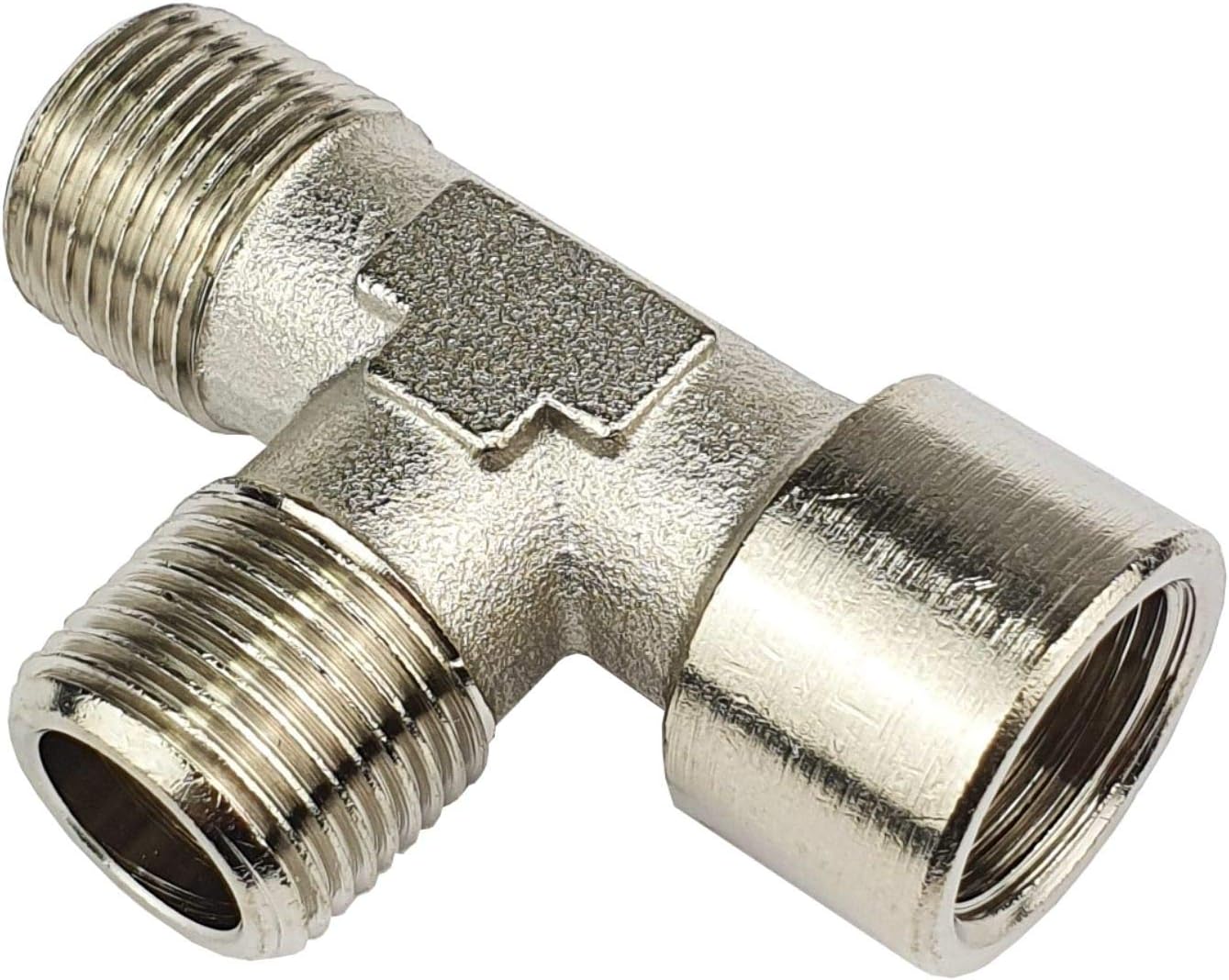 tecuro T-Stück 3/8 Zoll Abzweigverteiler für Eckventile, Messing ...