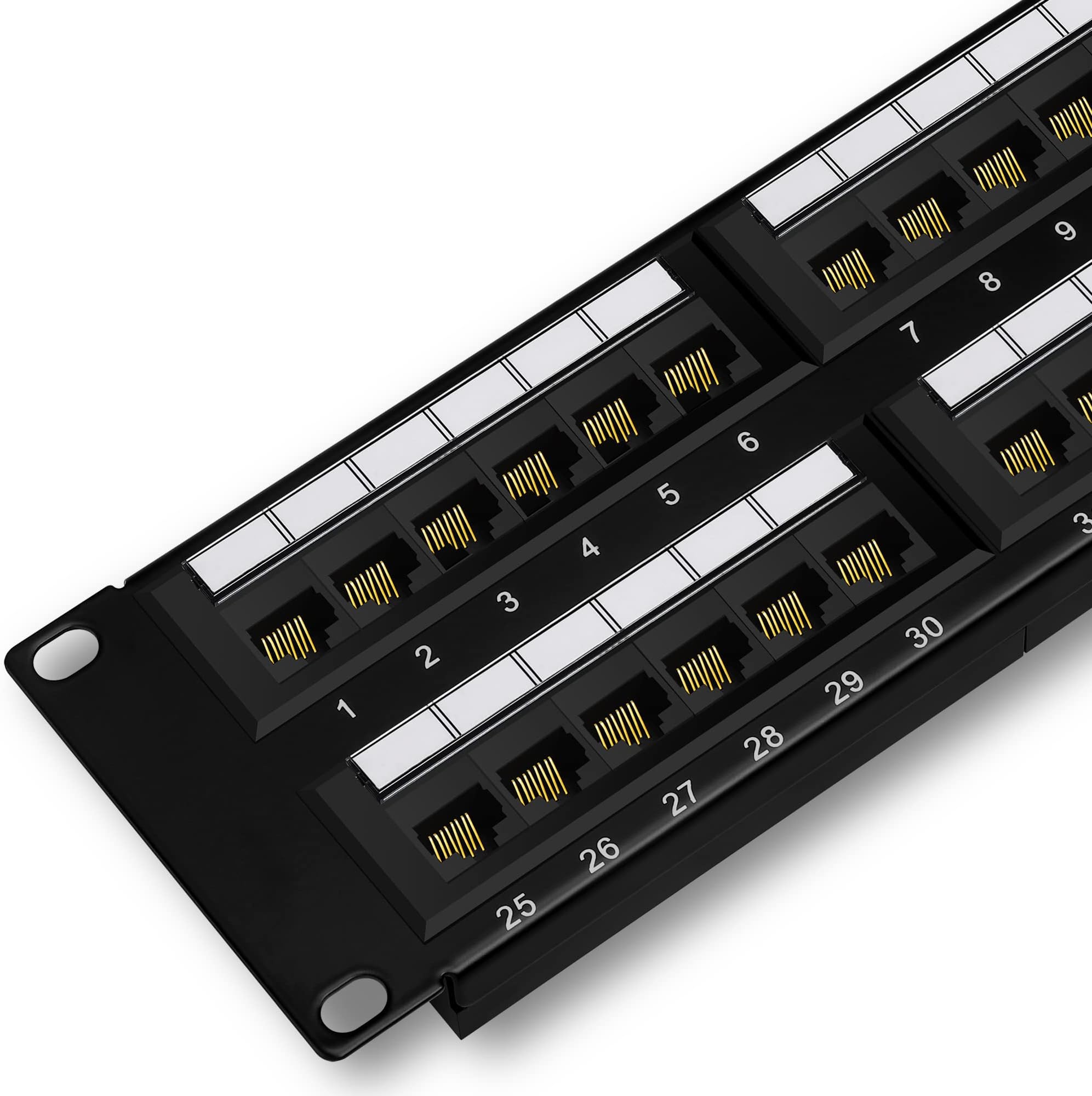 Amazon.com: Leviton 69586-U24 eXtreme 6+ Universal Patch Panel, 24-Port ...