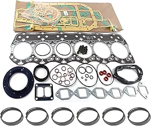 Amazon.com: SPAKYGIE 6D16 6Pcs Piston Ring & Full gasket fits for ...