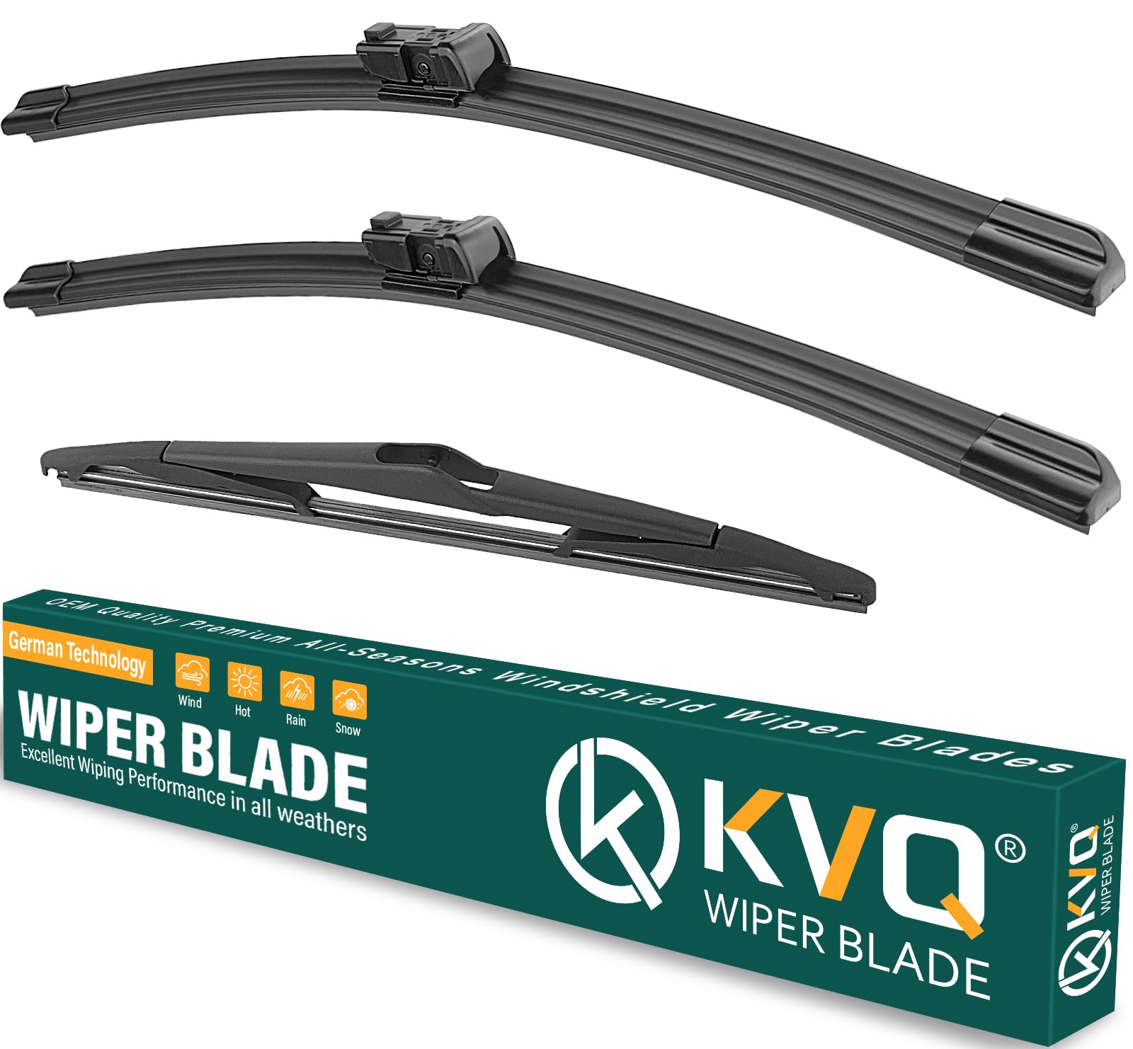 Amazon.com: KVQ Windshield Wiper Blades Replacement for Ford Fiesta ...