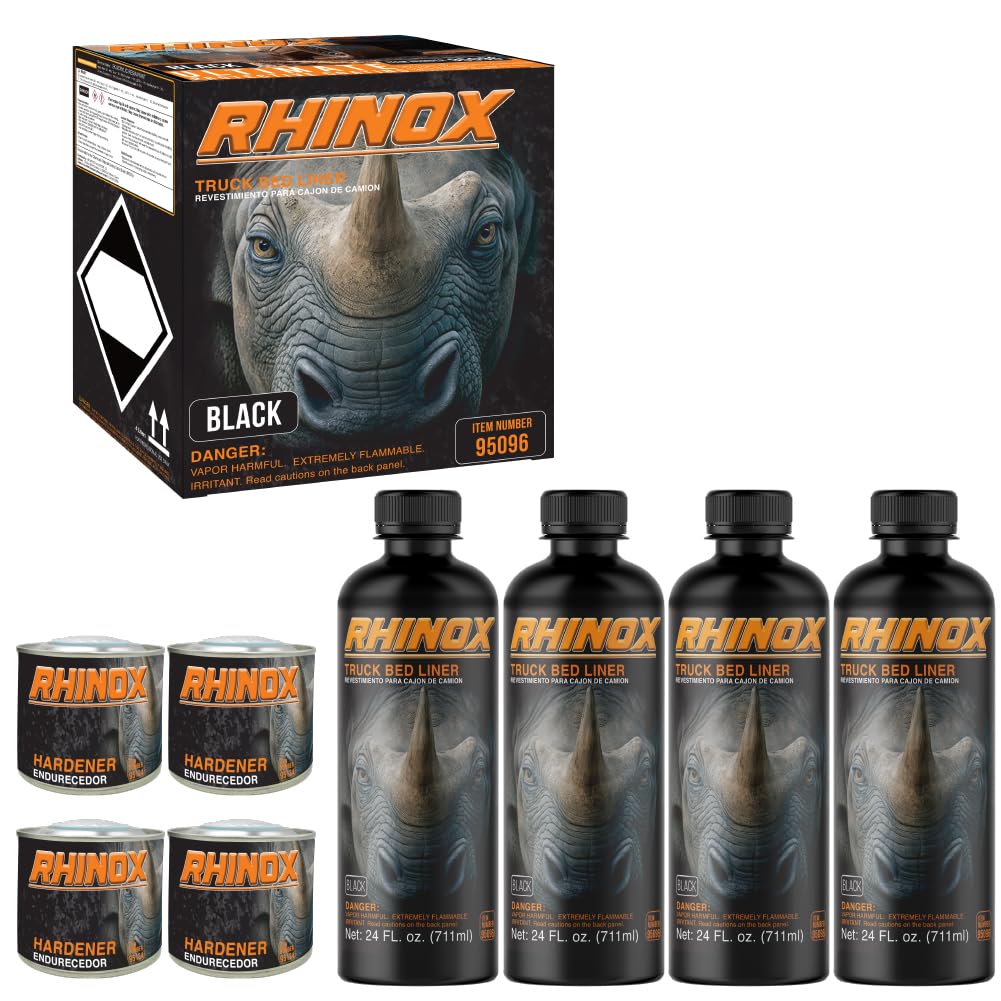 Amazon.com: Rhinox Urethane Spray-On Truck Bed Liner Kit - Easy 3 to 1 ...