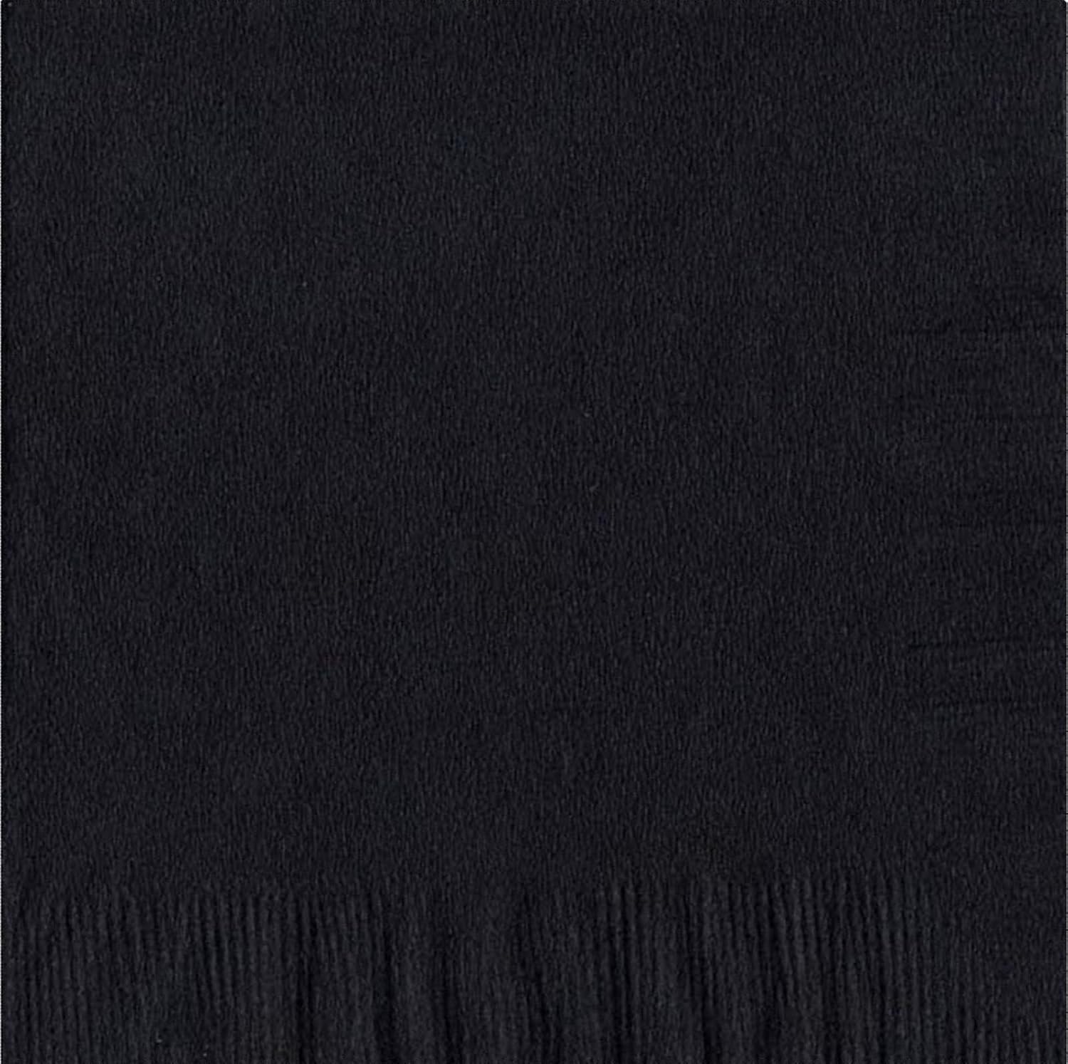Amazon.com: 50 Plain Solid Colors Luncheon Dinner Napkins Paper - Black ...