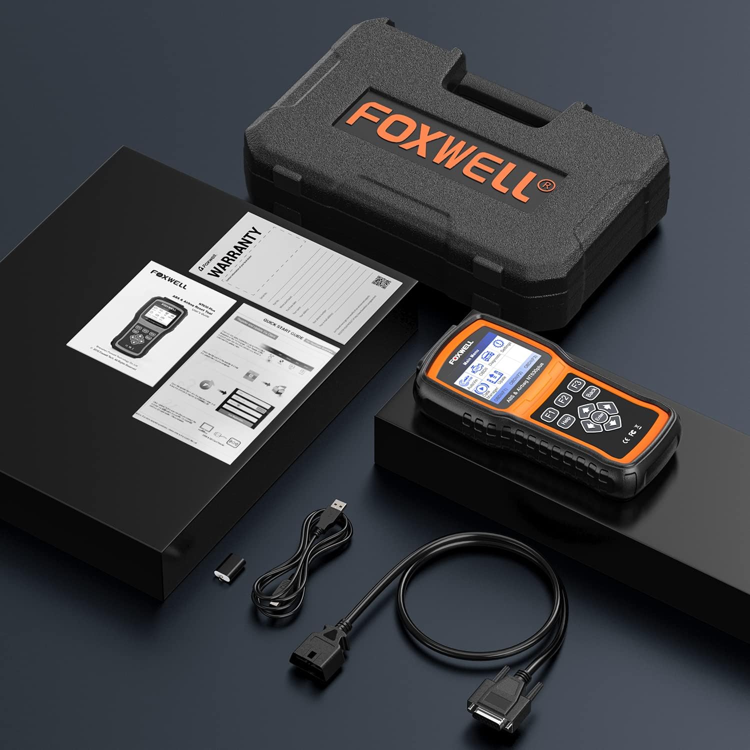 FOXWELL NT630 Plus OBD2 Scanner Diagnostic Tool, 2024 ABS Scan Tool ...