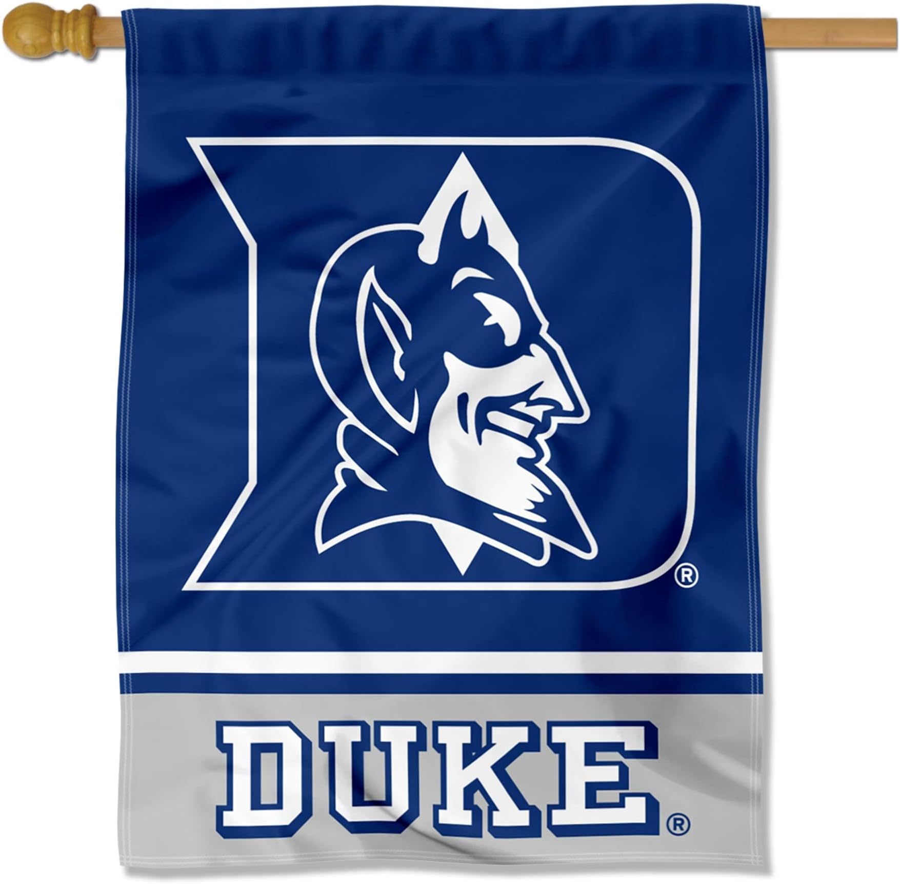 Amazon.com : Duke Blue Devils Wordmark Logo House Flag Banner : Sports ...