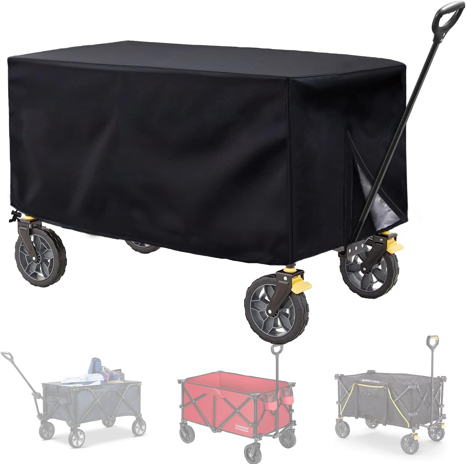 Amazon.com: Folding Wagon Cover Fit for Outdoor & Garden Cart Dustproof ...