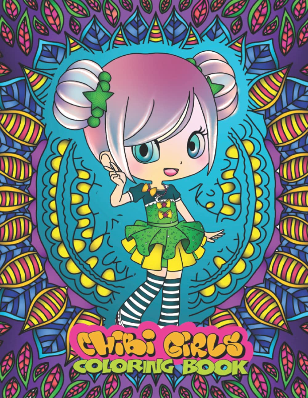 Buy Chibi Girls Coloring Book: Famous Kawaii Anime Girls In A Gorgeous ...