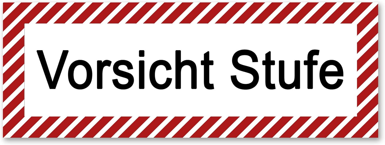 Pack of 10 Caution Level Stickers Warning Signs, Prohibition Signs ...