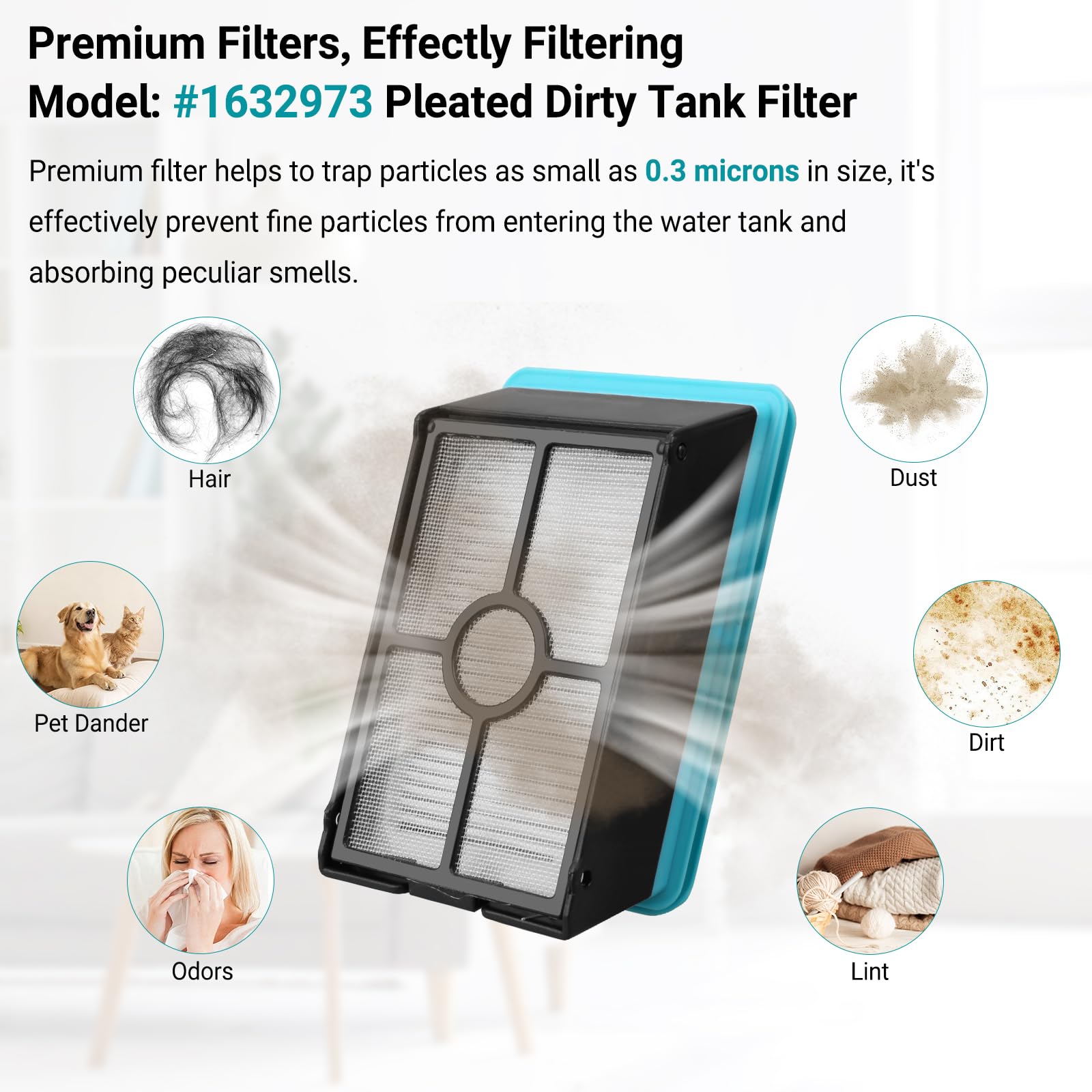 Snapklik.com : RONGJU 4111A Replacement Brushes And Filters For Bissell ...