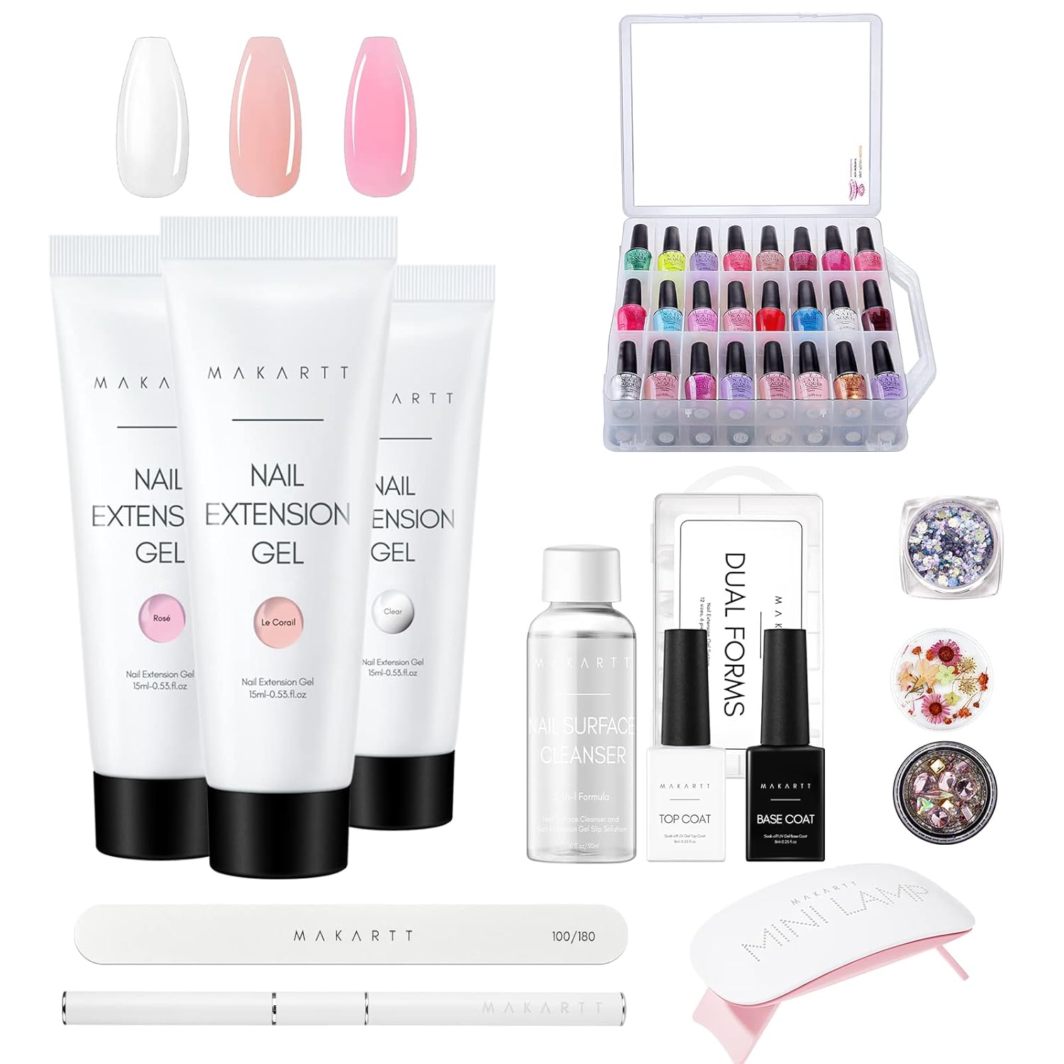 Amazon.com : Makartt Nail Polish Organizer, Clear Universal Nail Polish ...