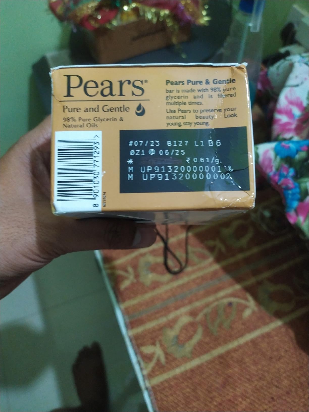 Buy Pears Pure & Gentle Soap Bar 75gm Online at Low Prices in India ...
