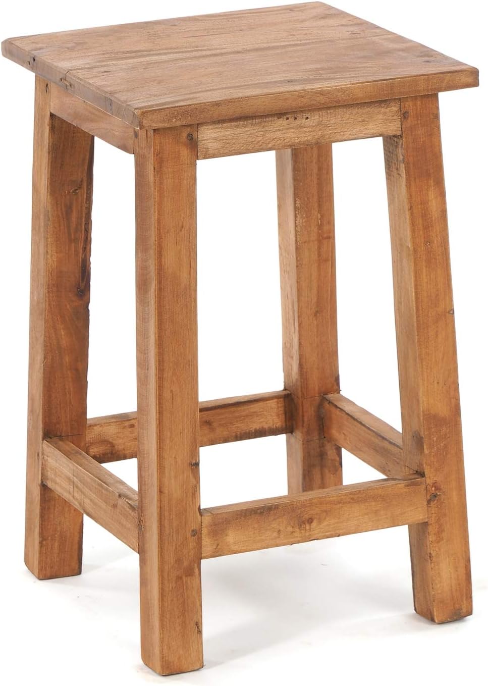 hjh LIVING Hocker aus massiven Holz RUSTIKO W Stabiler Holzhocker ...